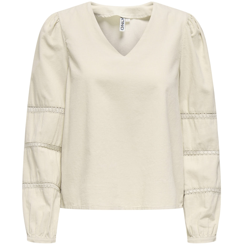 ONLY Dame Bluse ONLAime - Pumice Stone