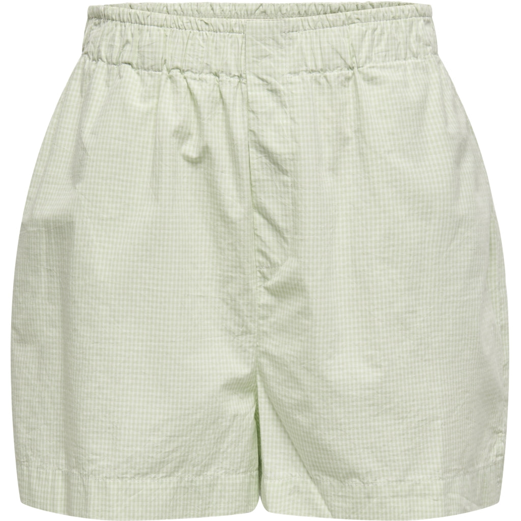 ONLY dame shorts ONLFILUCCA - Sea Foam Checks BRIGHT WHITE SMALL