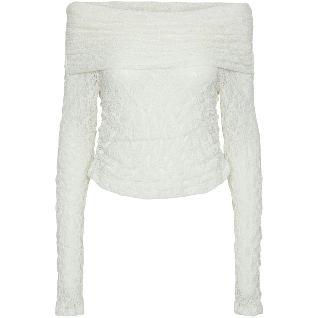 PIECES X DITTE ESTRUP X CILLE FJORD PCGAYA OFF SHOULDER TOP - Cloud Da