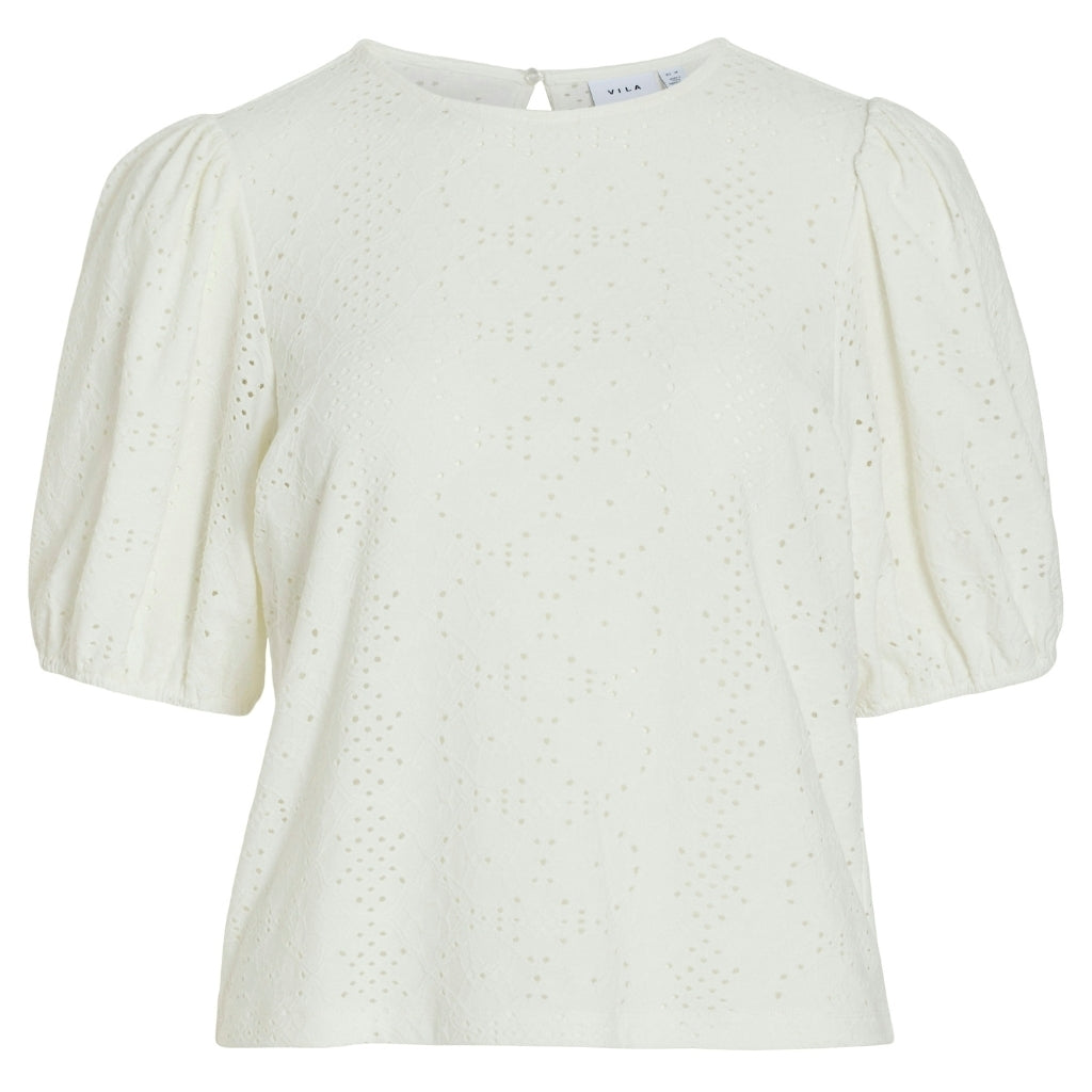 VILA dame bluse VIKALLY - Optical Snow